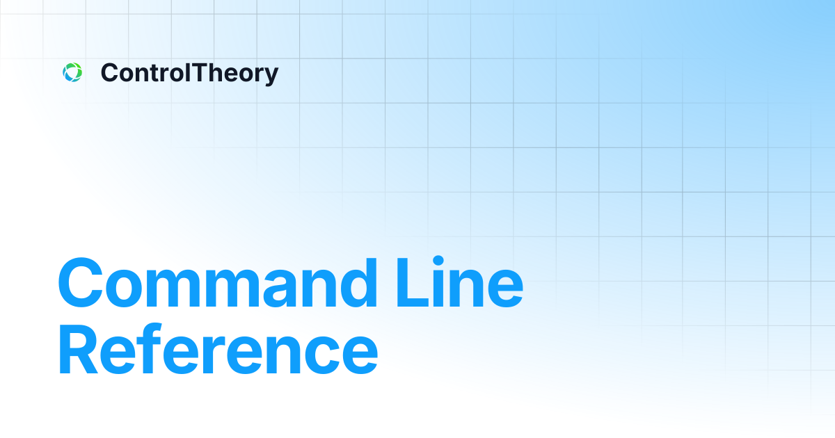 Command Line Reference | ControlTheory